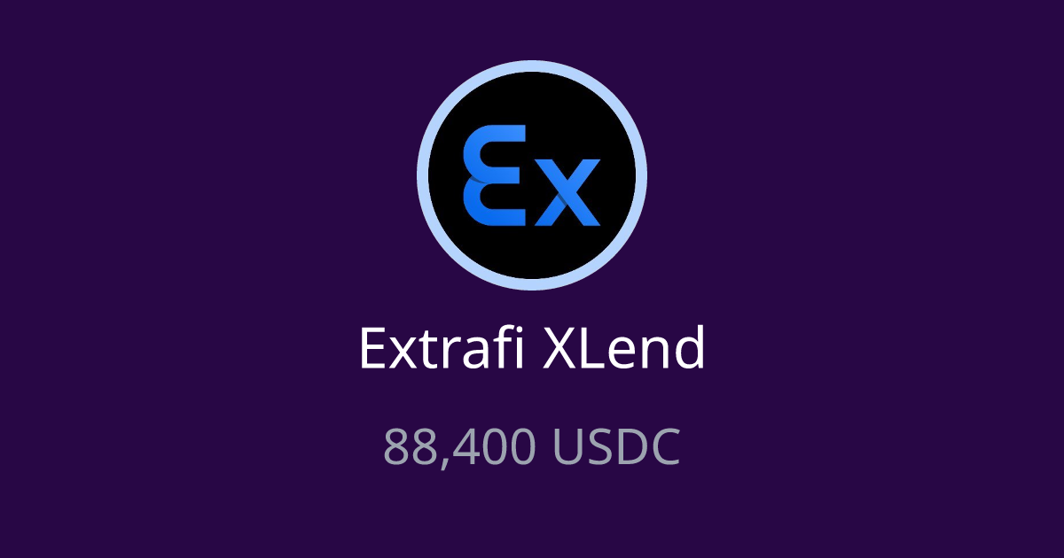 Extrafi XLend Contest - 88,400 USDC